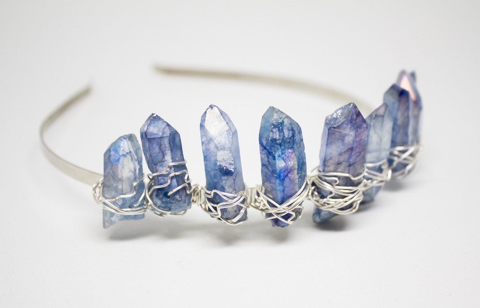 Raw Crystal Crown / Quartz Tiara / Bridal Crystal Crown / Bohemian ...