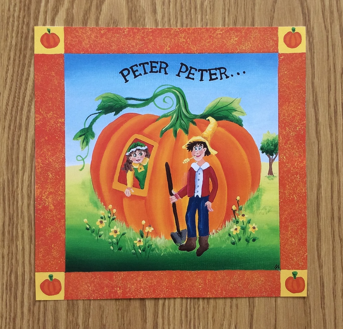 Peter Peter Pumpkin Eater a print 12x12 | Etsy