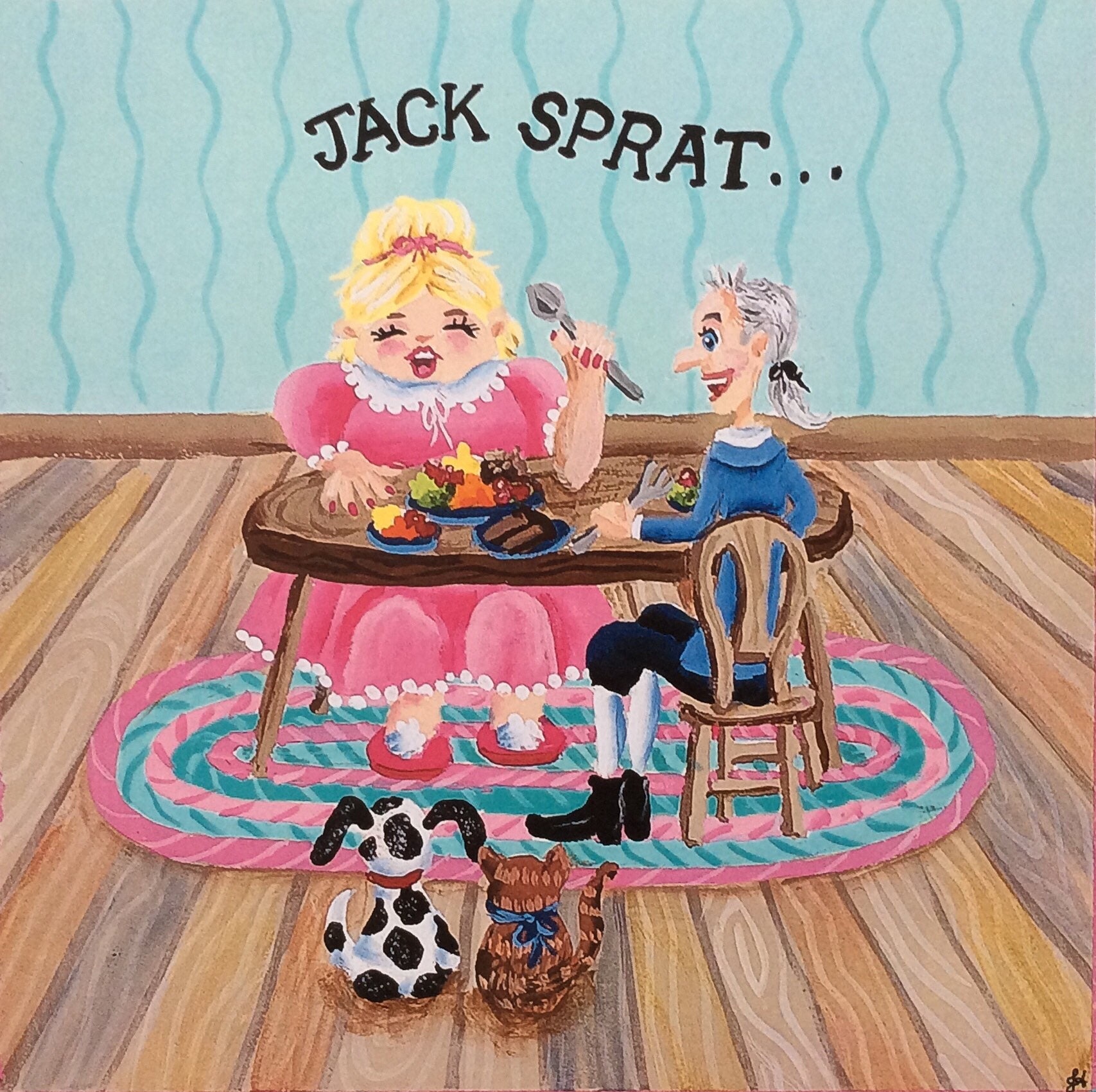 Jack Sprat Could Eat No Fat" - a Print 12"x12" From My New Nursery ...