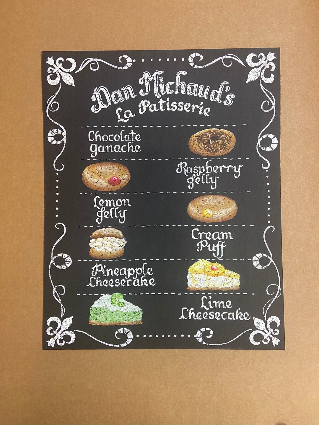 Custom Menu Signs Made to Order in a Variety of Sizes. Pictured is ...