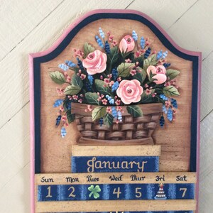 Custom Perpetual Calendar , Design Your Colors! Made to Order. Basket ...