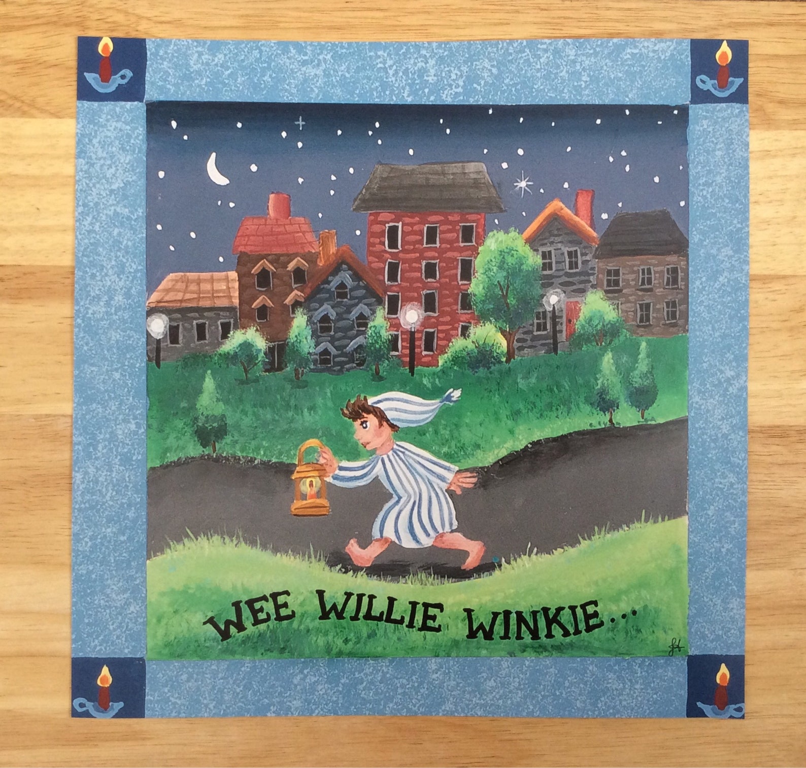 Wee Willie Winkie a Print 12x12 From My New - Etsy
