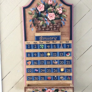 Custom Perpetual Calendar , Design Your Colors! Made to Order. Basket ...