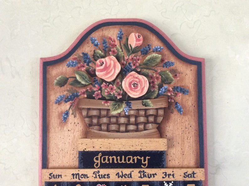 Custom Perpetual Calendar , Design Your Colors! Made to Order. Basket ...
