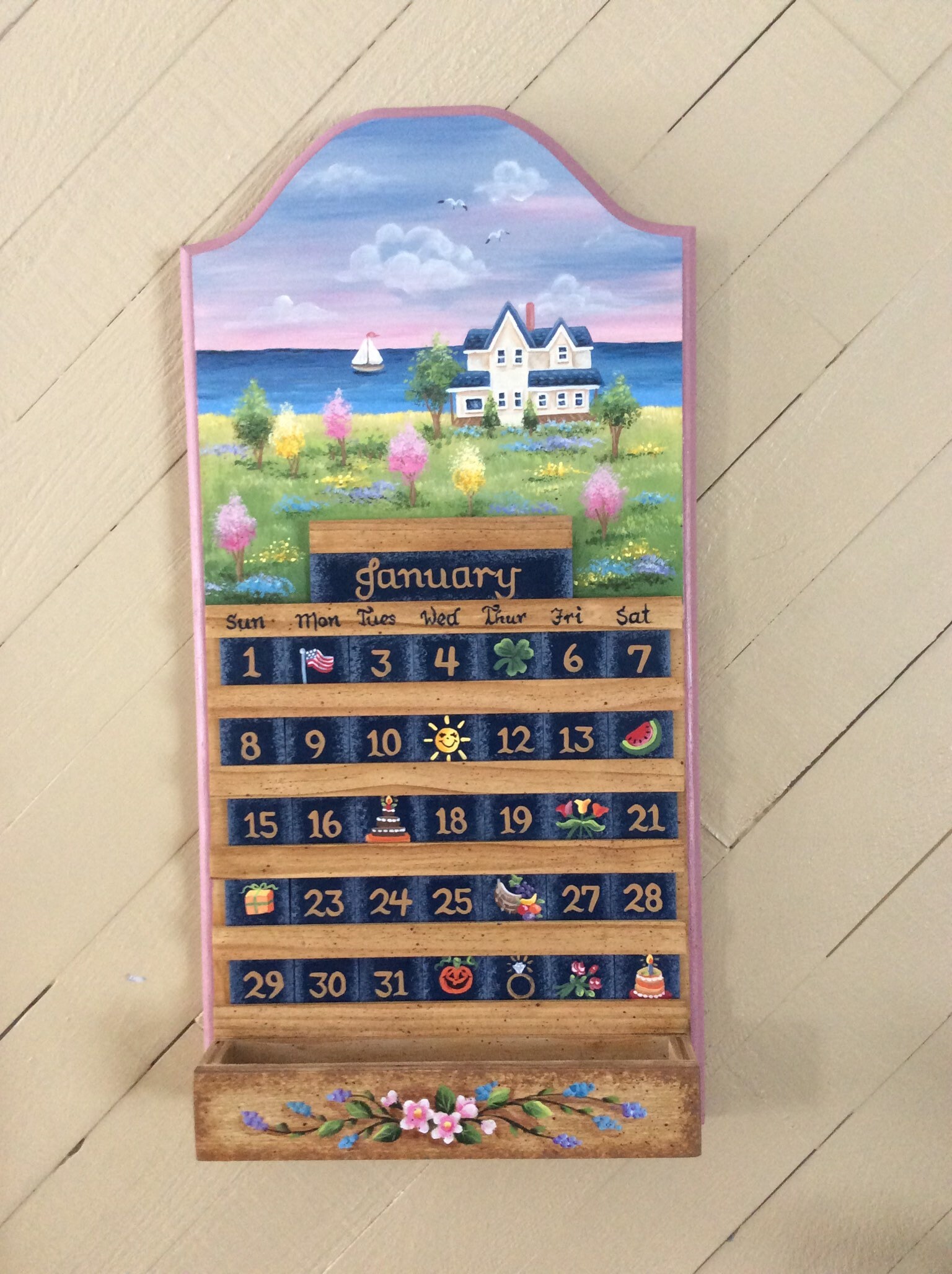 Custom Scene You Love! Made to Order Perpetual Calendar Farmhouse at ...