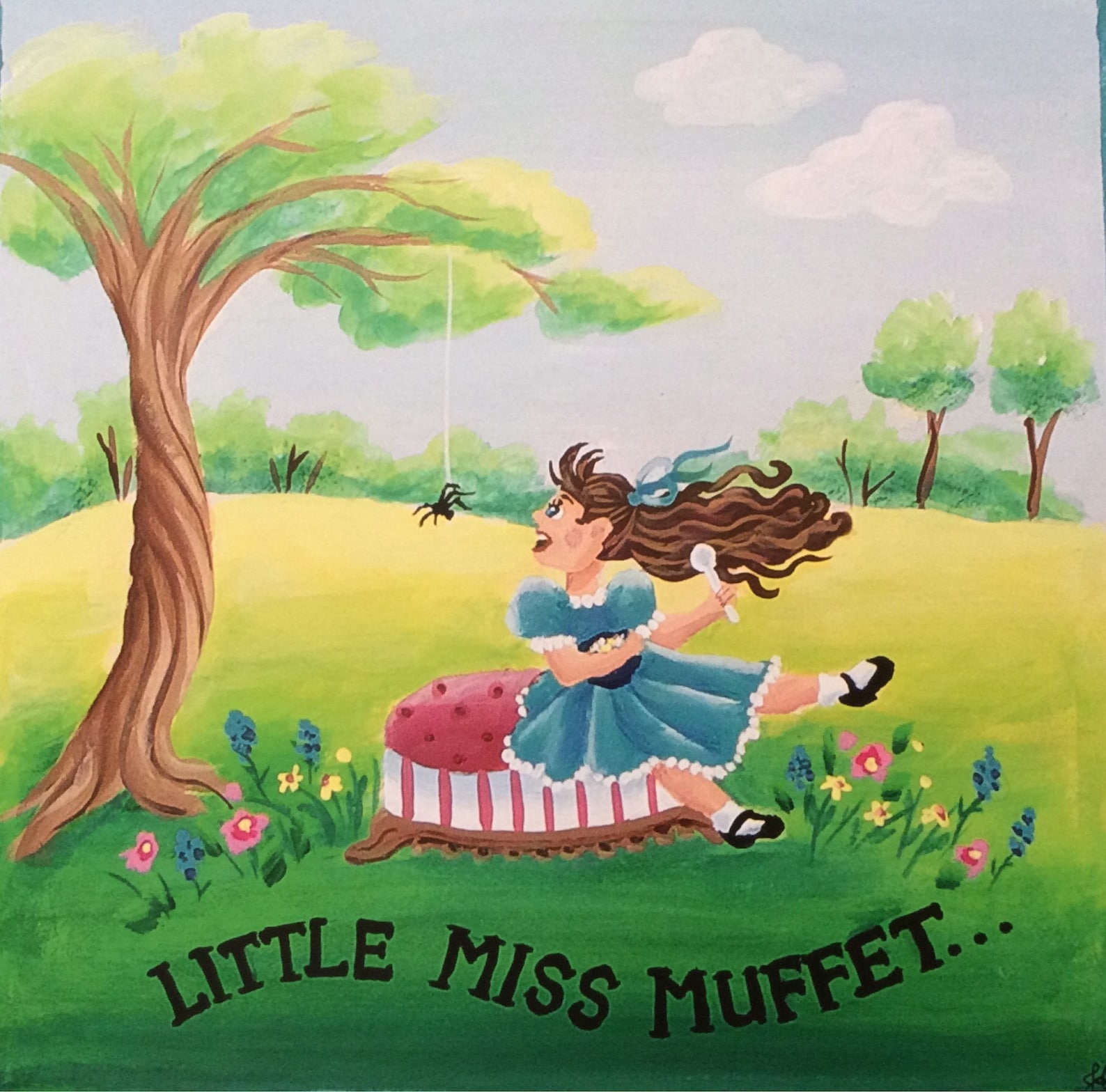 Little Miss Muffet a Print 12x12 From My New - Etsy