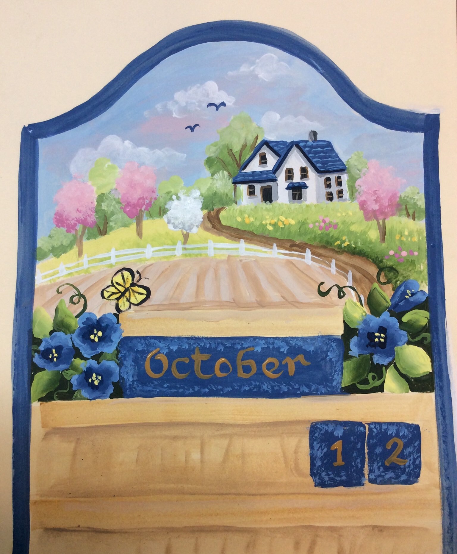 Custom Scene You Love! Made to Order Perpetual Calendar Farmhouse at ...