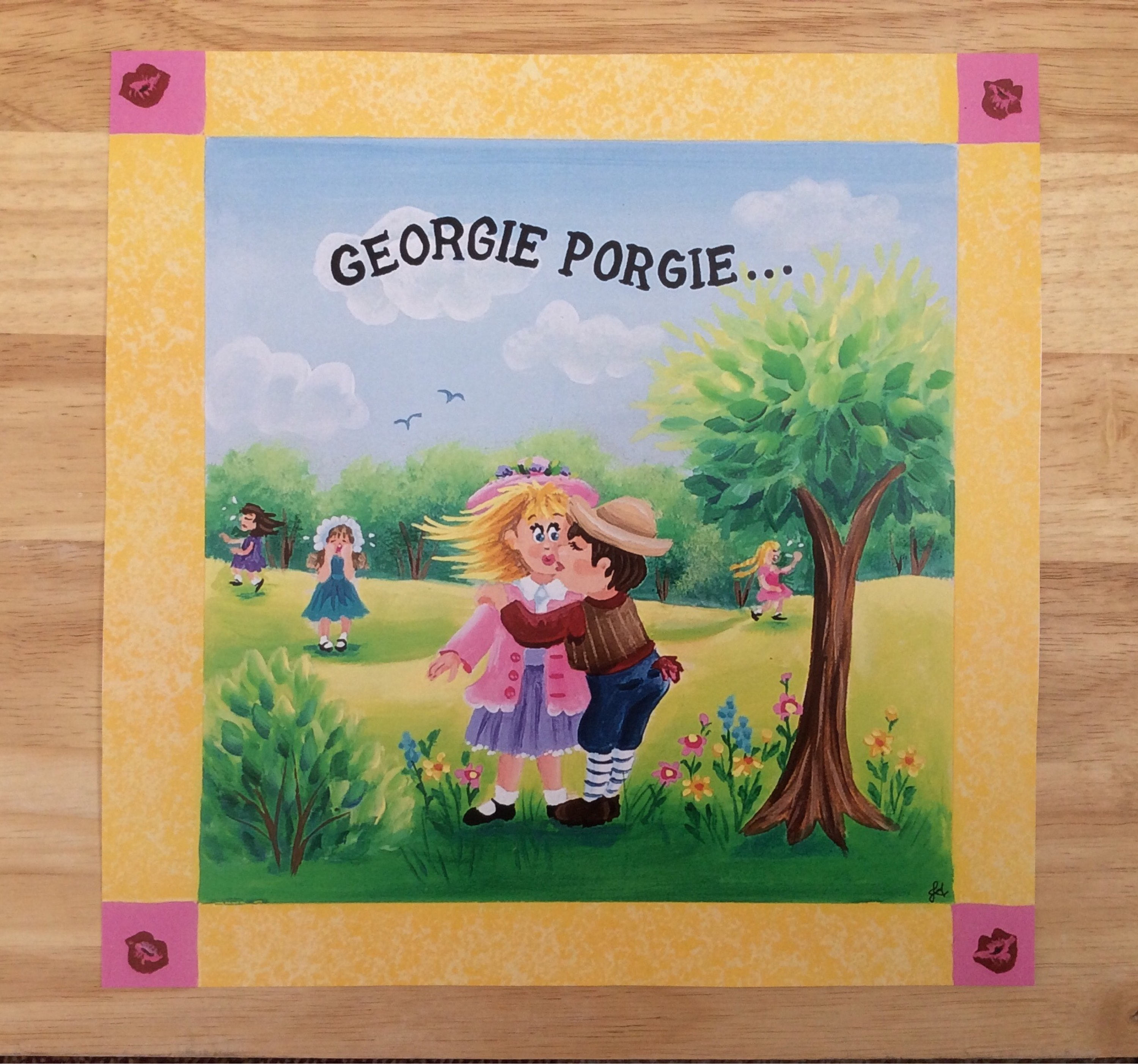 Georgie Porgie a print 12x12 from my new | Etsy