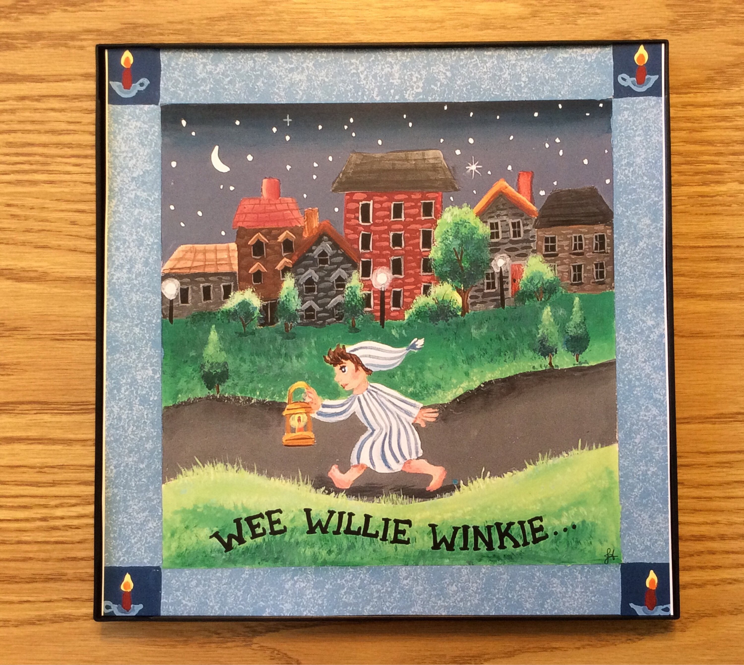 Wee Willie Winkie a print 12x12 from my new | Etsy