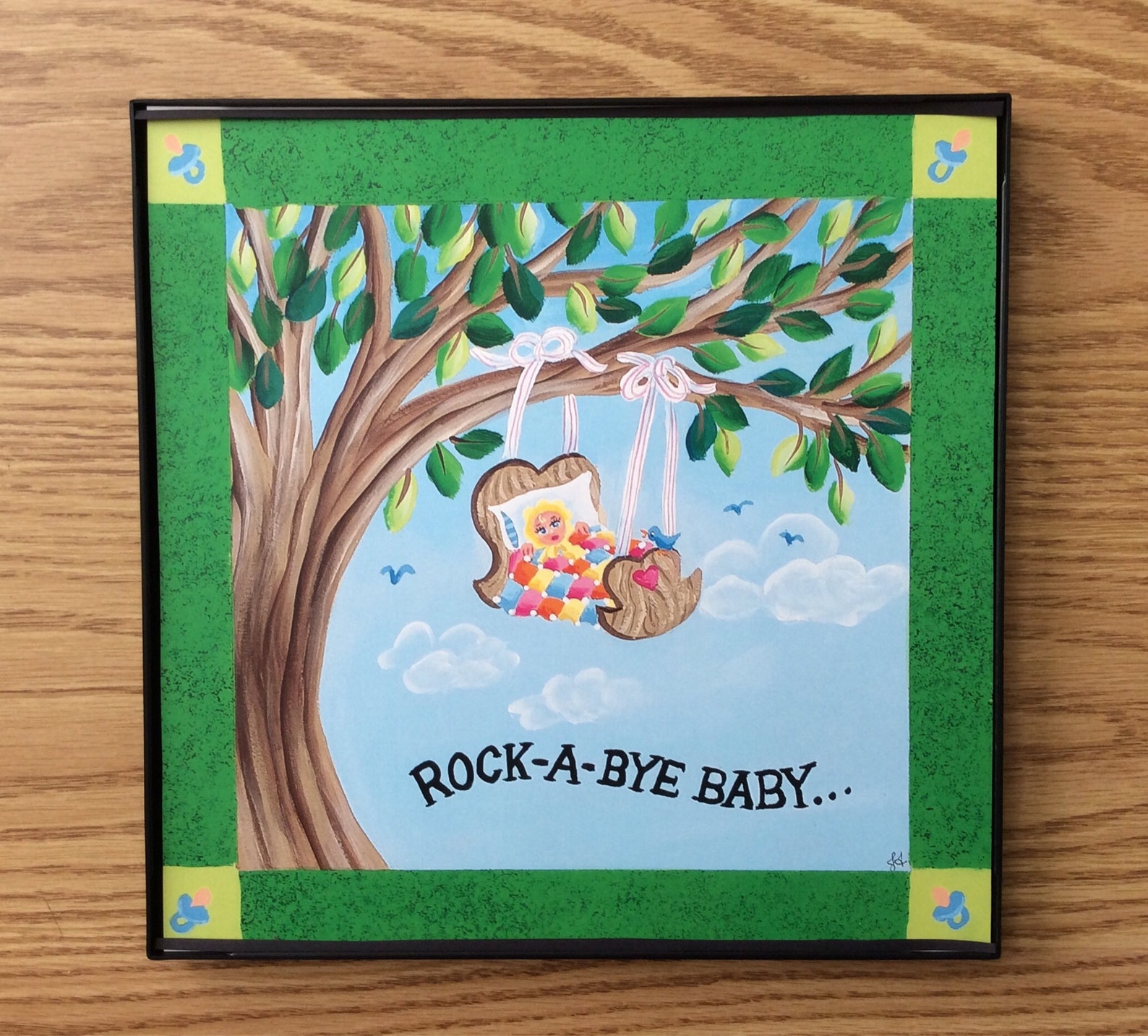 Rock-a-bye Baby 12 X 12 Print is an Adorable | Etsy