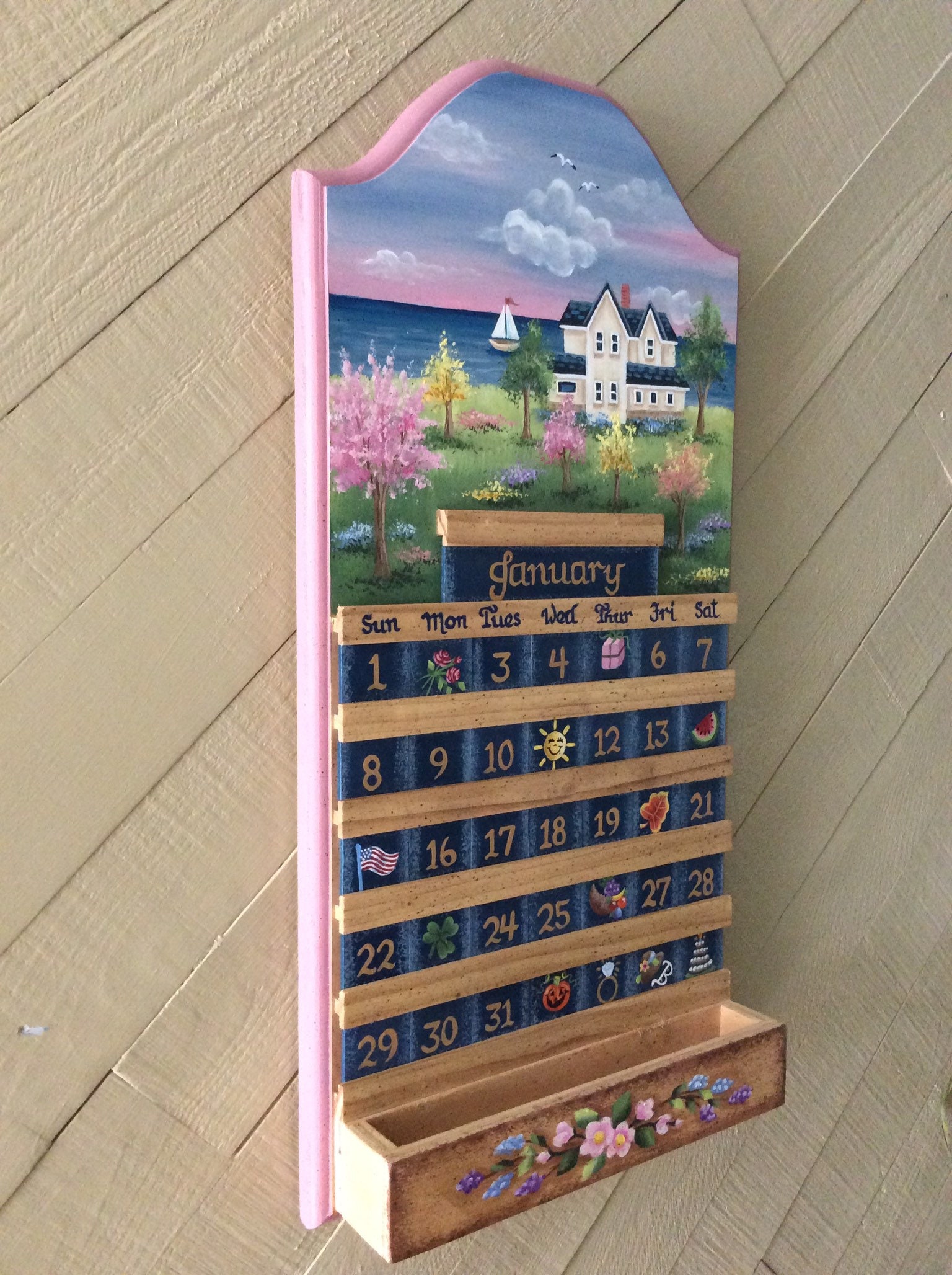 Custom Scene You Love! Made to Order Perpetual Calendar Farmhouse at ...