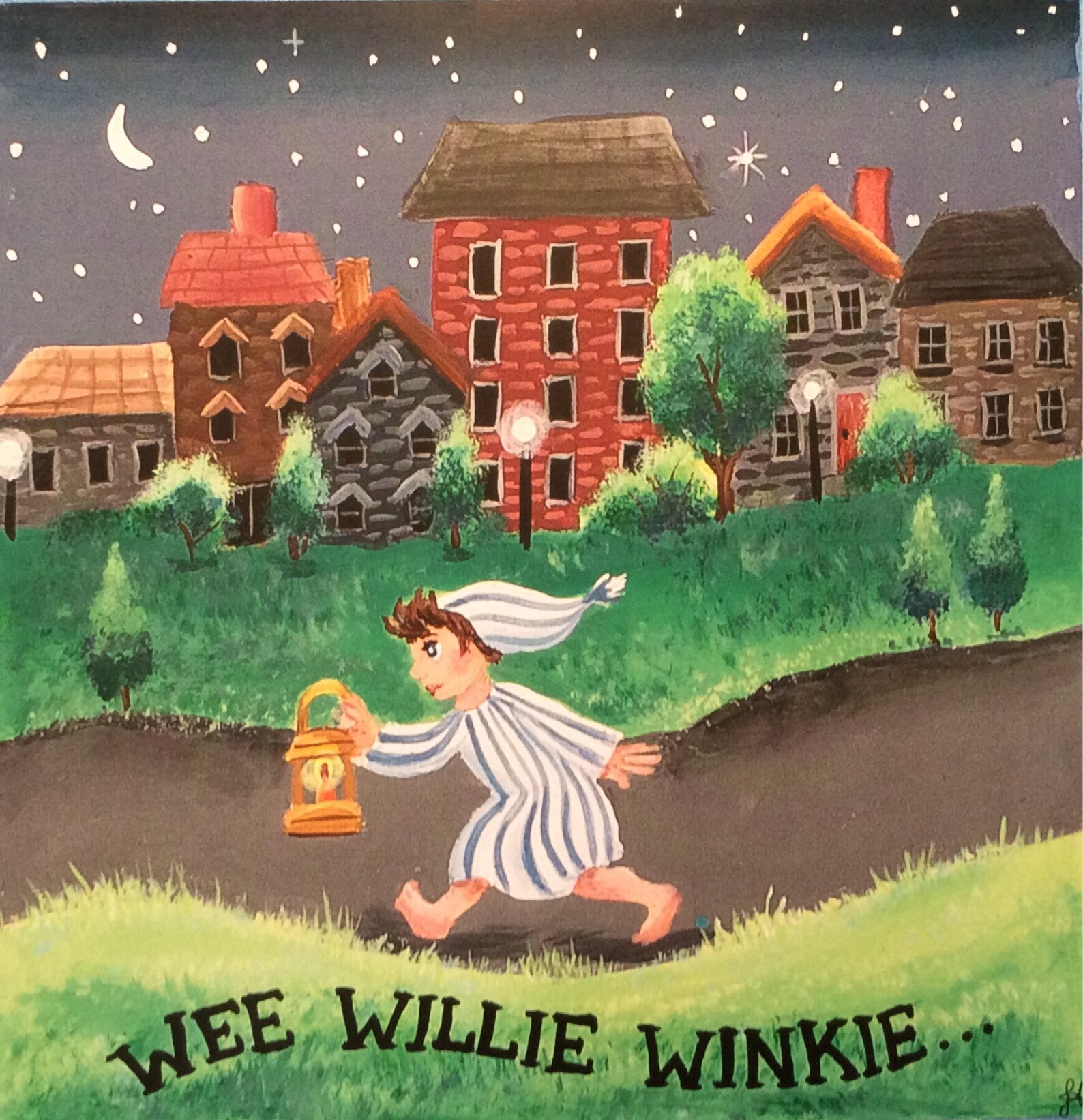 Wee Willie Winkie a print 12x12 from my new | Etsy
