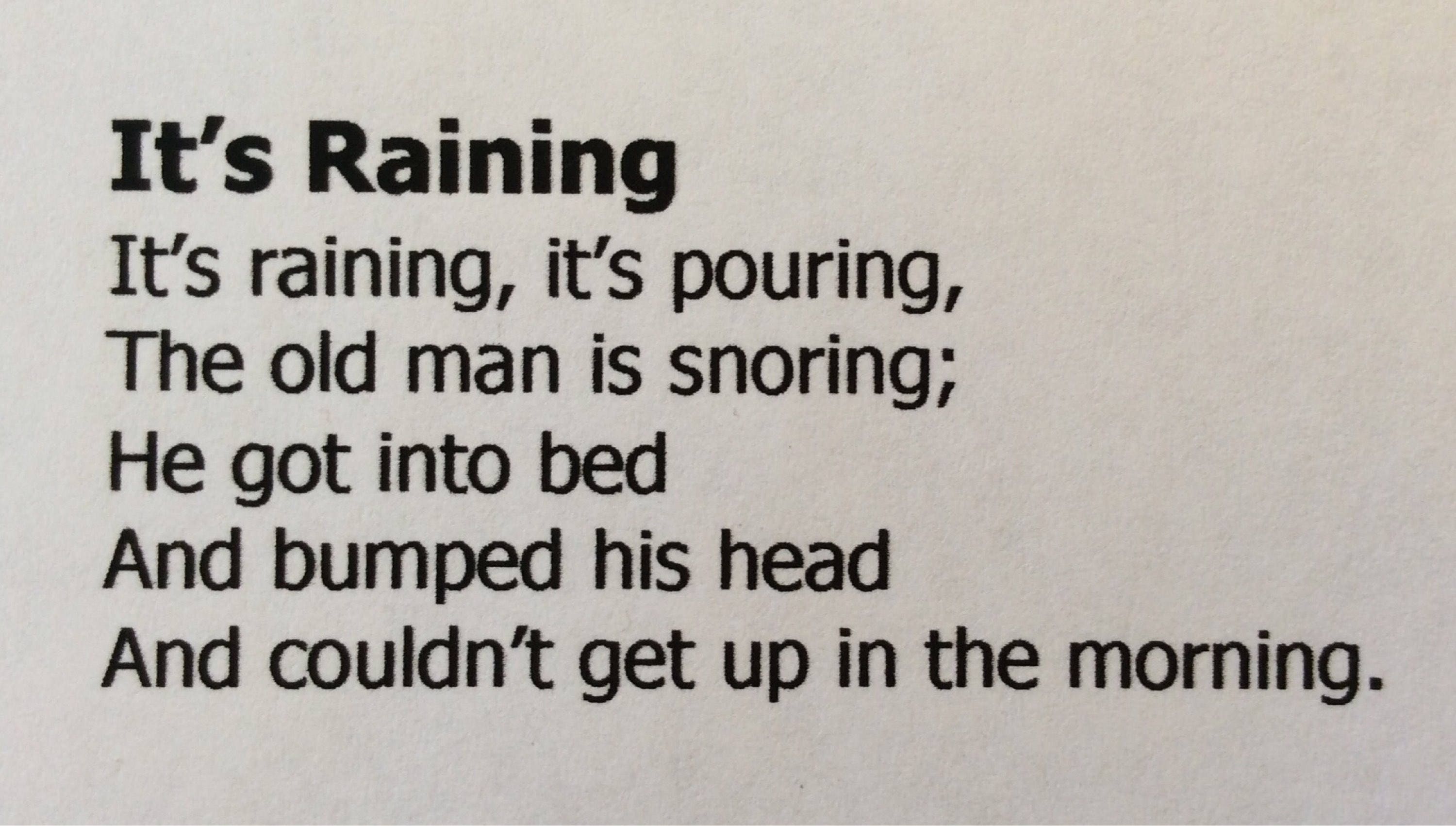 It's Raining Its Pouring 12 x 12 heavy | Etsy