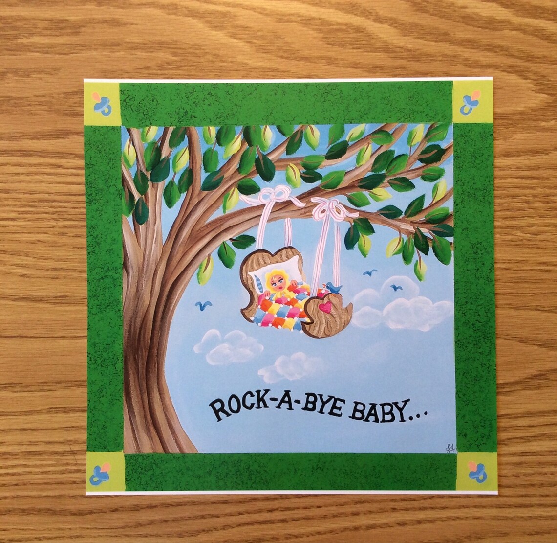 Rock-a-bye Baby 12 X 12 Print is an Adorable | Etsy