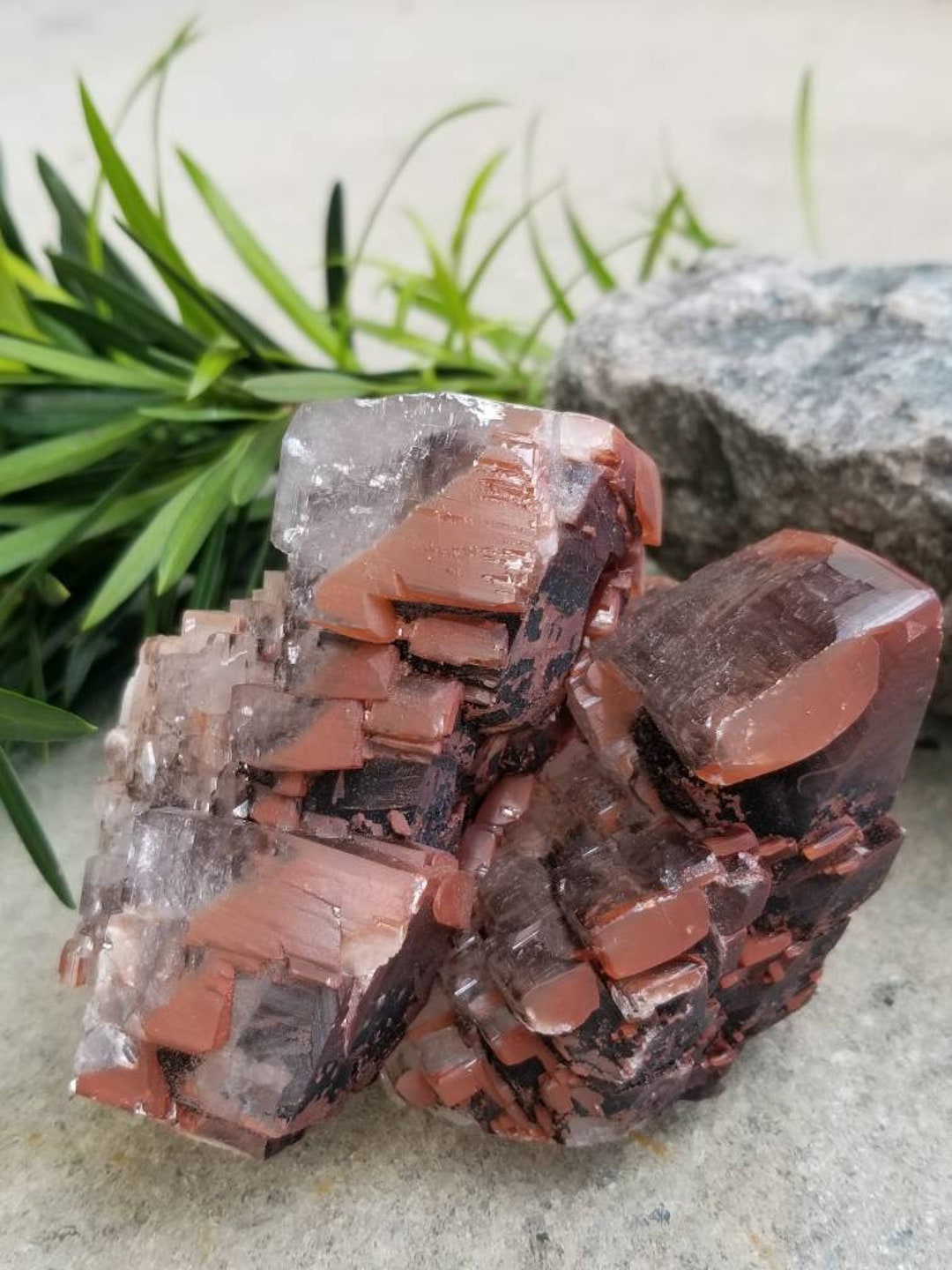 Large Pagoda Calcite / Red Pagoda Calcite Cluster / Pagoda Calcite ...