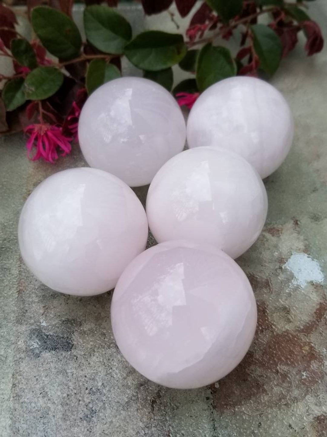Pink Calcite Sphere 50mm / Mangano Calcite Sphere Peru / Pink Calcite ...