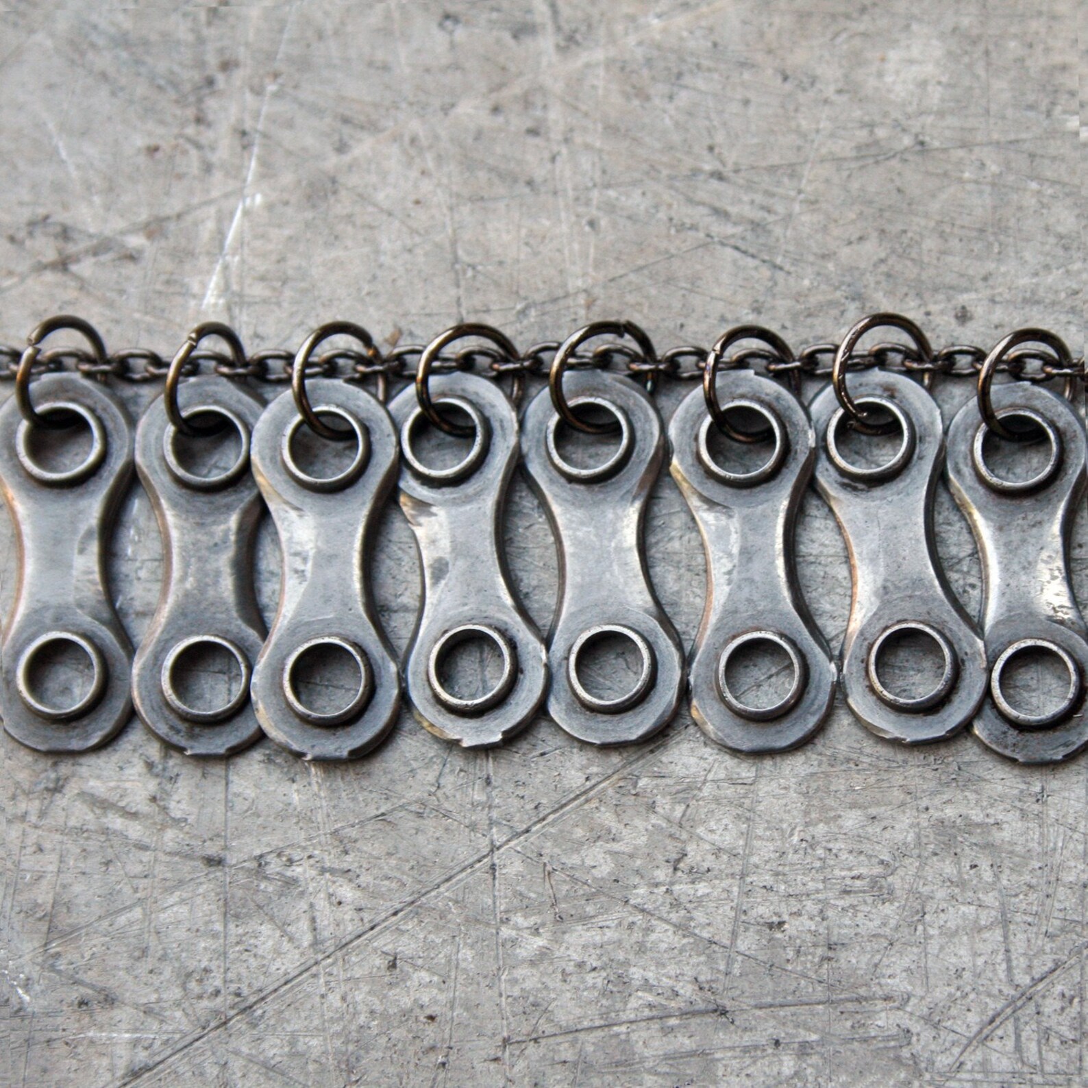 Recycled Bike Chain Necklace BRISTOL. Jewelry Made From Recycled ...