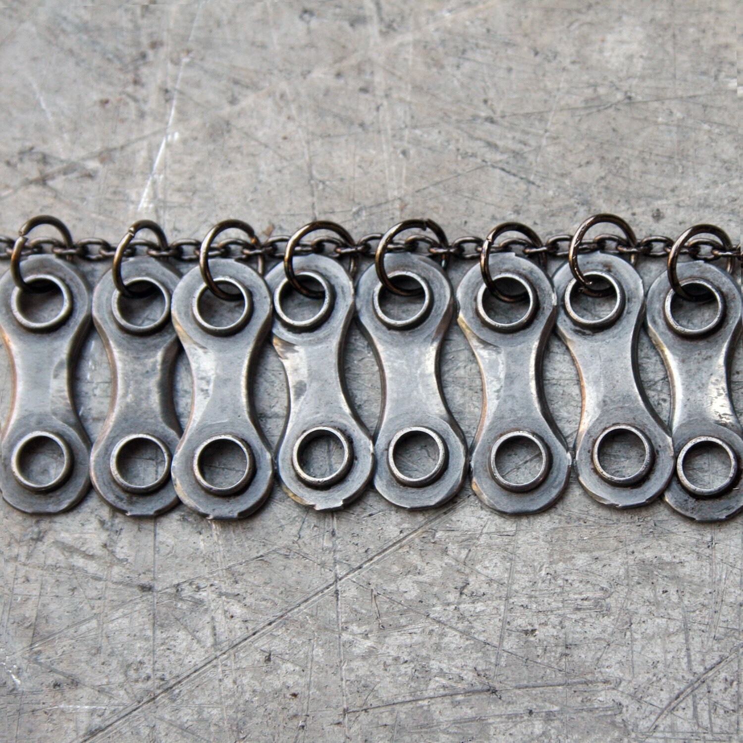 Recycled Bike Chain Necklace BRISTOL. Jewelry Made From Recycled ...