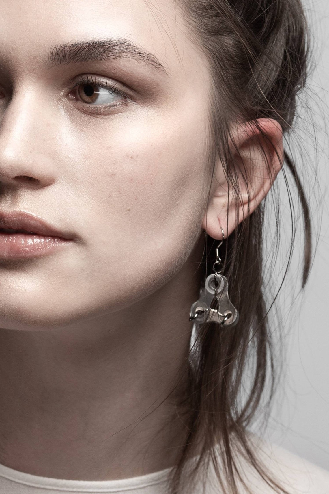 Recycled Bike Chain Earrings LIVERPOOL. Jewelry for Cyclists Made of ...