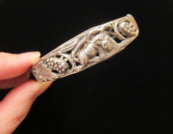 Antique Chinese Asian Export Silver Repousse Animal L… - Gem
