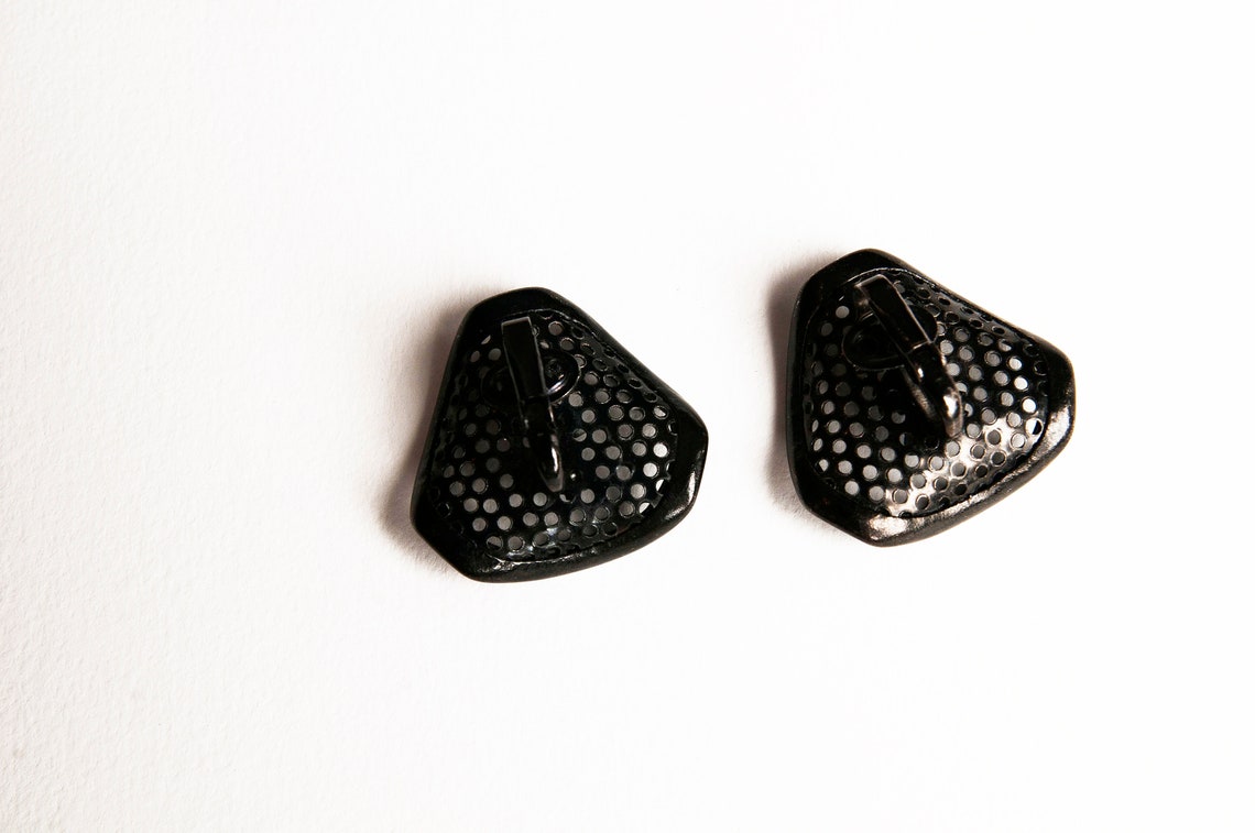 Vintage Black Metal Mesh Atomic Mid-century Triangular Prong | Etsy