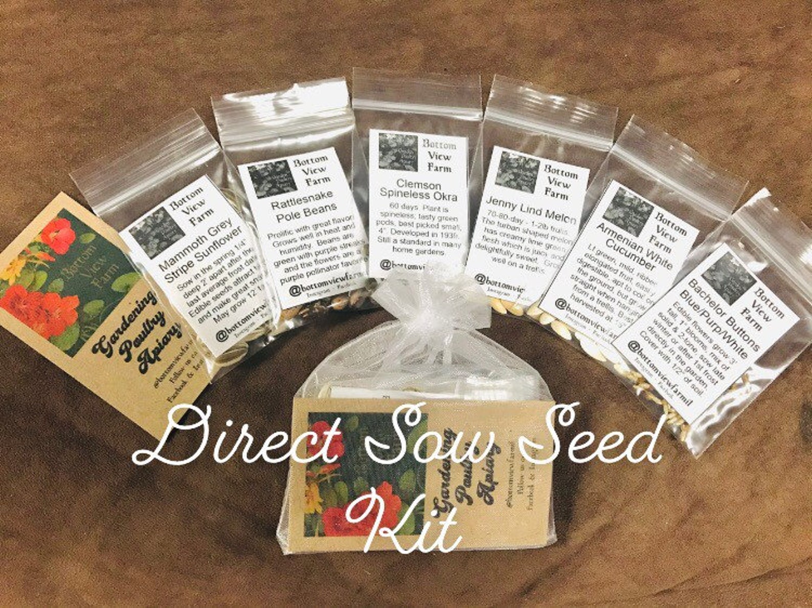 Direct Sow Seed Kit Perfect for Direct Sowing Into Your - Etsy