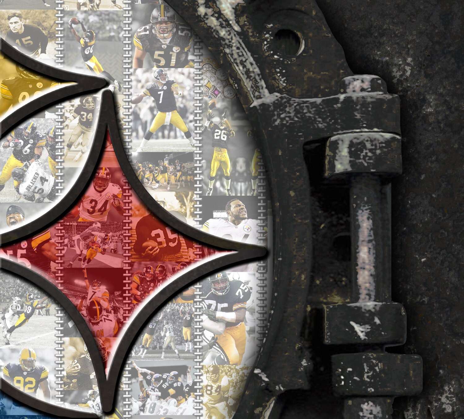 Pittsburgh Steelers Football Art Print PORTHOLE - Etsy