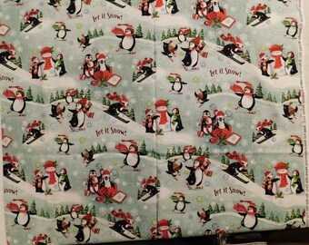 Penguin fabric | Etsy