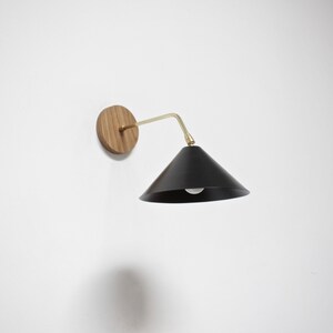 Wall Sconce Black and Brass Wall Lamp Vanity Lighting | Etsy