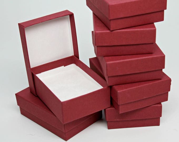 Kraft Jewelry Boxes Gift Boxes Burgundy Storage Box with | Etsy