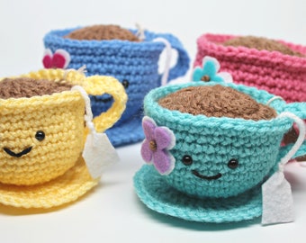 Crocheted tea cup | Etsy