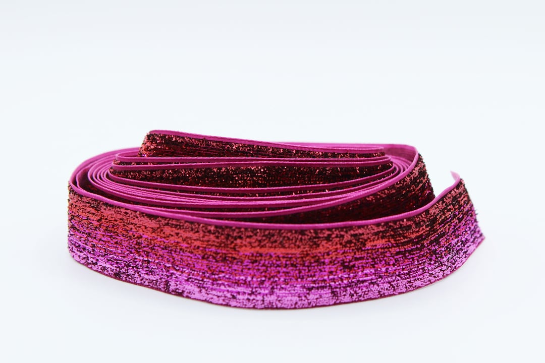 Metallic Pink and Red 1 Inch Trim- Simplicity Nylon Trim for Crafting ...