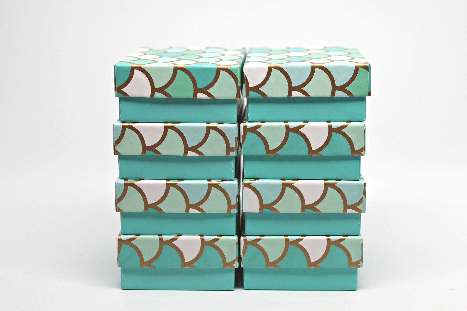 Kraft Jewelry Boxes- Gift Boxes- Aqua- Storage Box With Lid- Recycled ...