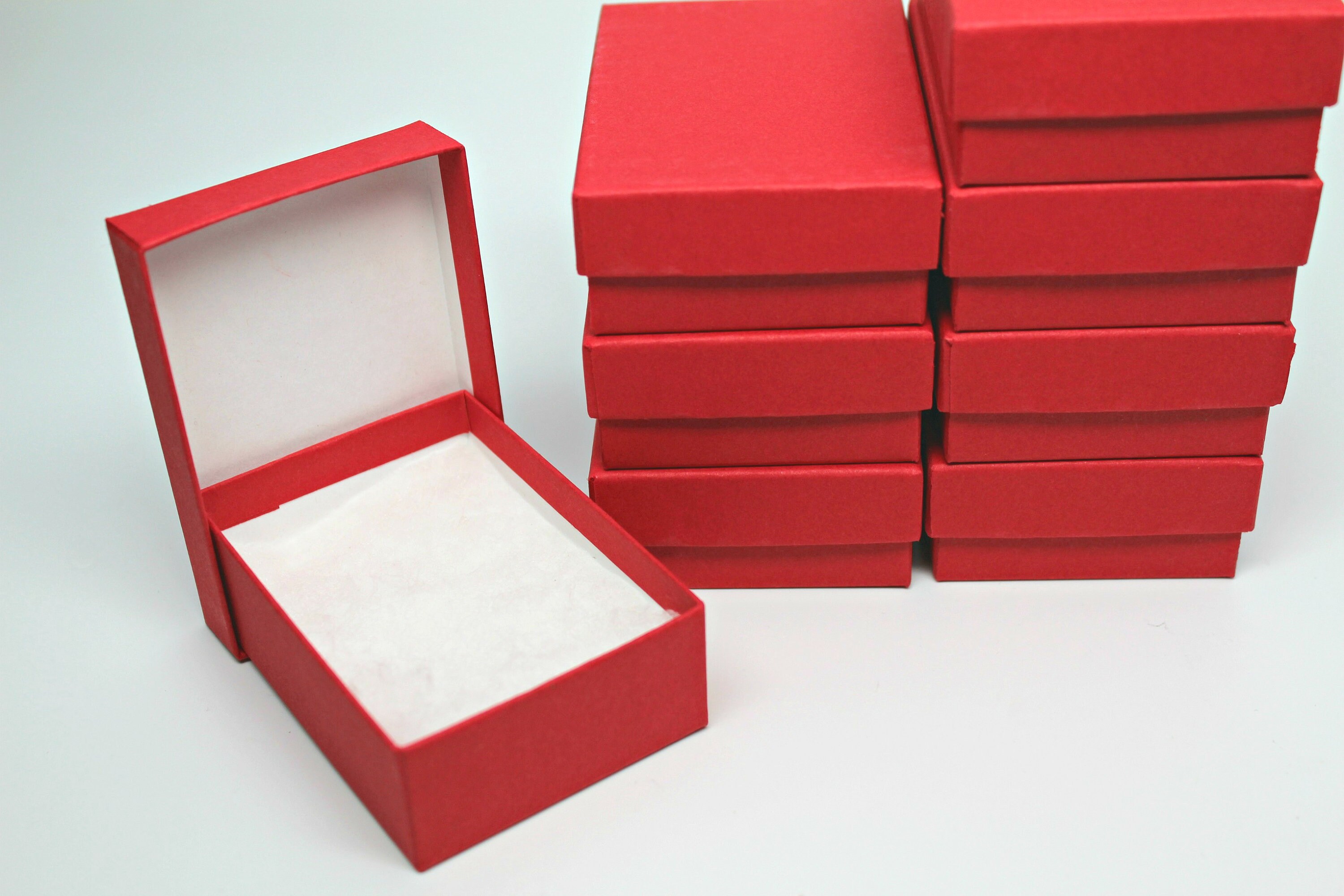 Kraft Jewelry Boxes Red Gift Boxes Storage Box With Lid | Etsy