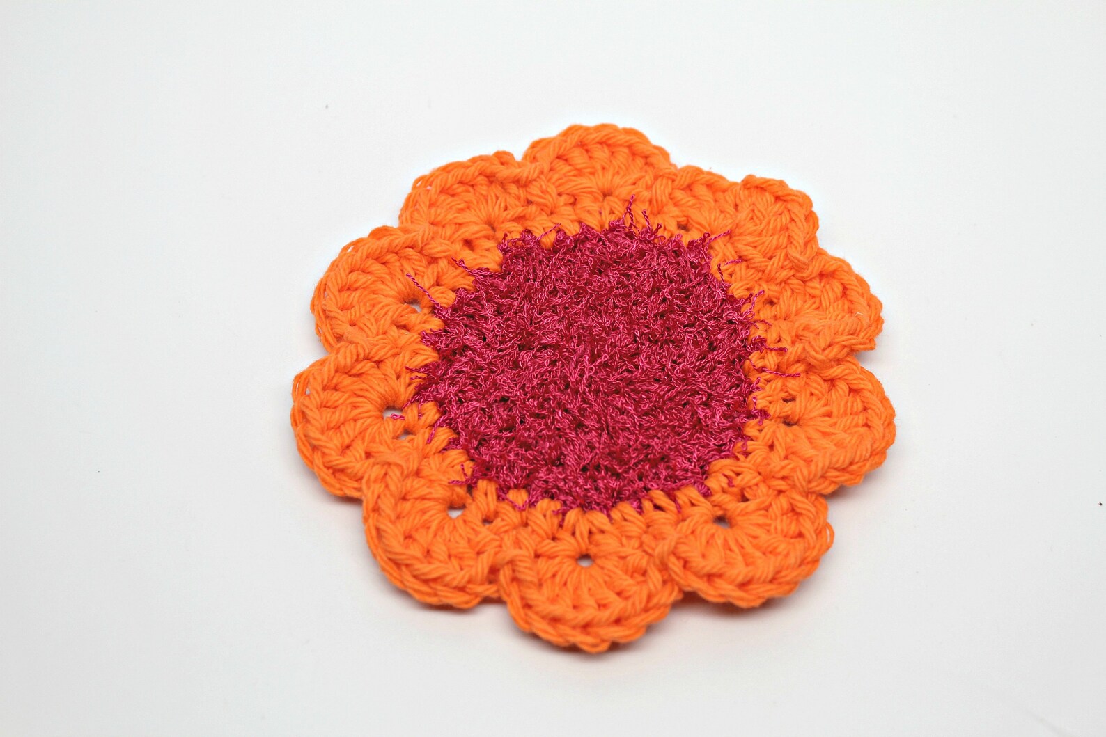 Crochet Flower Scrubbie- Exfoliating Scrubber- Makeup Remover- Kitchen ...