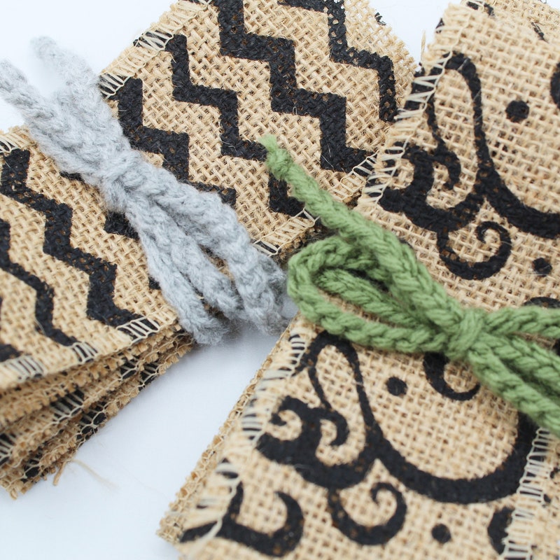 Chevron Print Burlap - Etsy