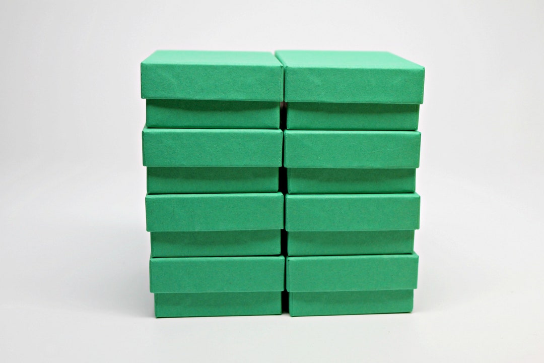 Green Storage Box With Lid- Gift Boxes- Kraft Jewelry Boxes- Recycled ...