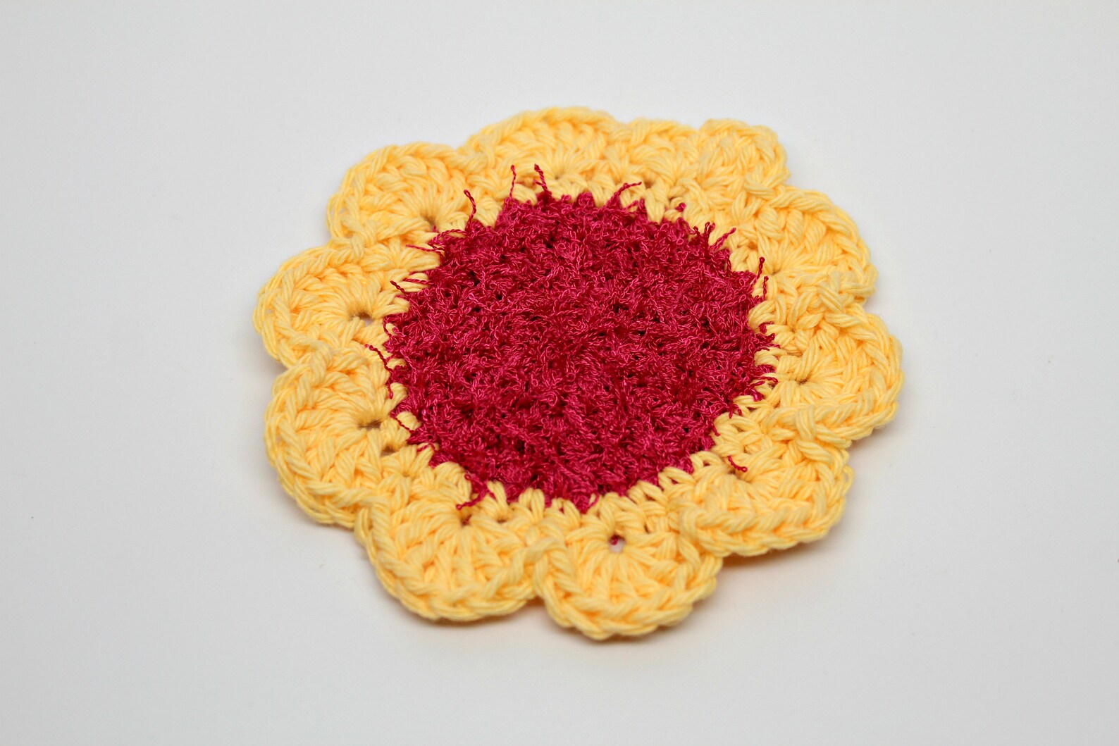 Crochet Flower Scrubbie- Exfoliating Scrubber- Makeup Remover- Kitchen ...