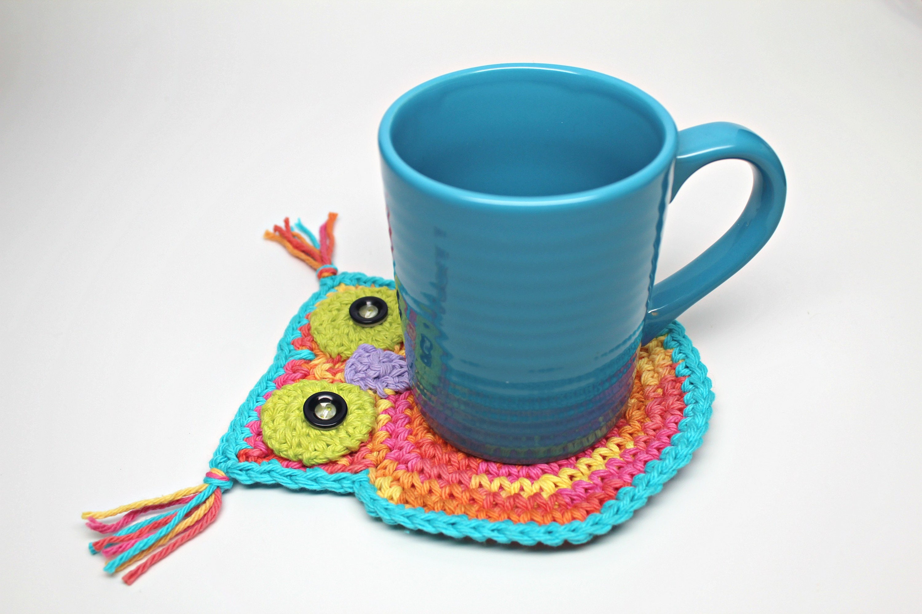 Owl shaped Coasters Coffee Mug Rugs Owl Home Decor For owl | Etsy