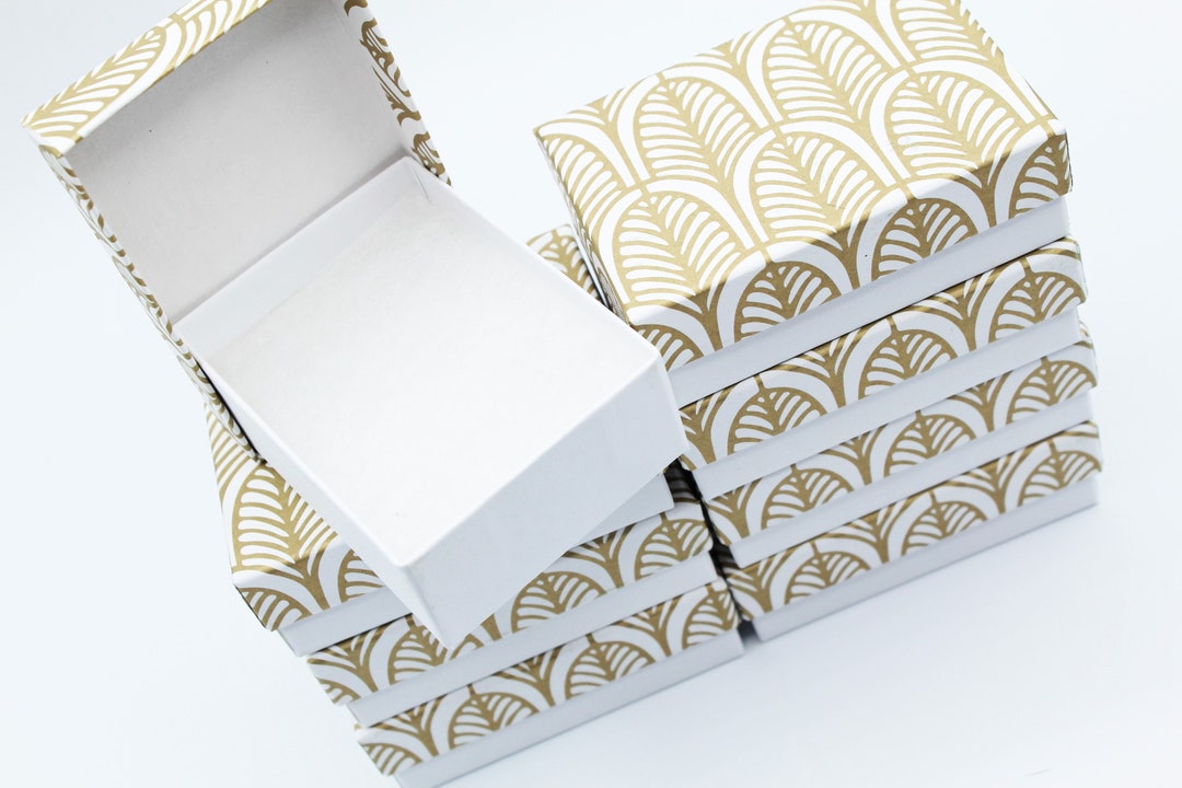 Nouveau Print Storage Box With Lid- Gift Boxes- Kraft Jewelry Boxes ...