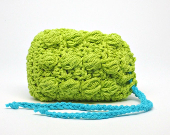 Hot Lime Green Soap Sack Crochet Soap Pouch Soap Saver - Etsy