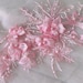 Dusty Pink Lace Applique Exquisite 3D Flower Beaded Appliqué - Etsy