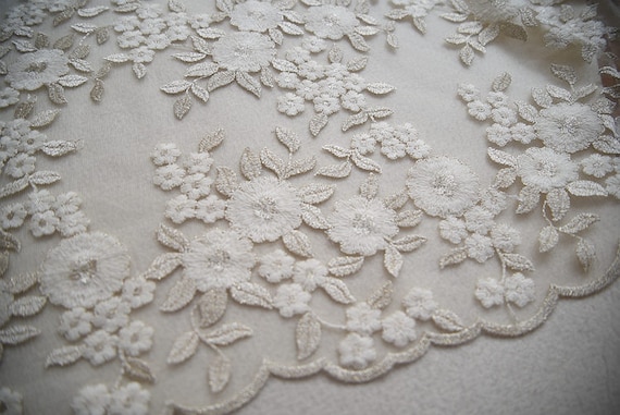 Champagne Leaf Lace Fabric off White Flower Trim Gold Thread Embroidery Lace Fabric for Evening Dress Costume Design by 1 Yard Etsy UK