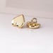 20 Pcs Solid Gold Heart Shape Sewing Buttons, Metal Silver Shank Button ...