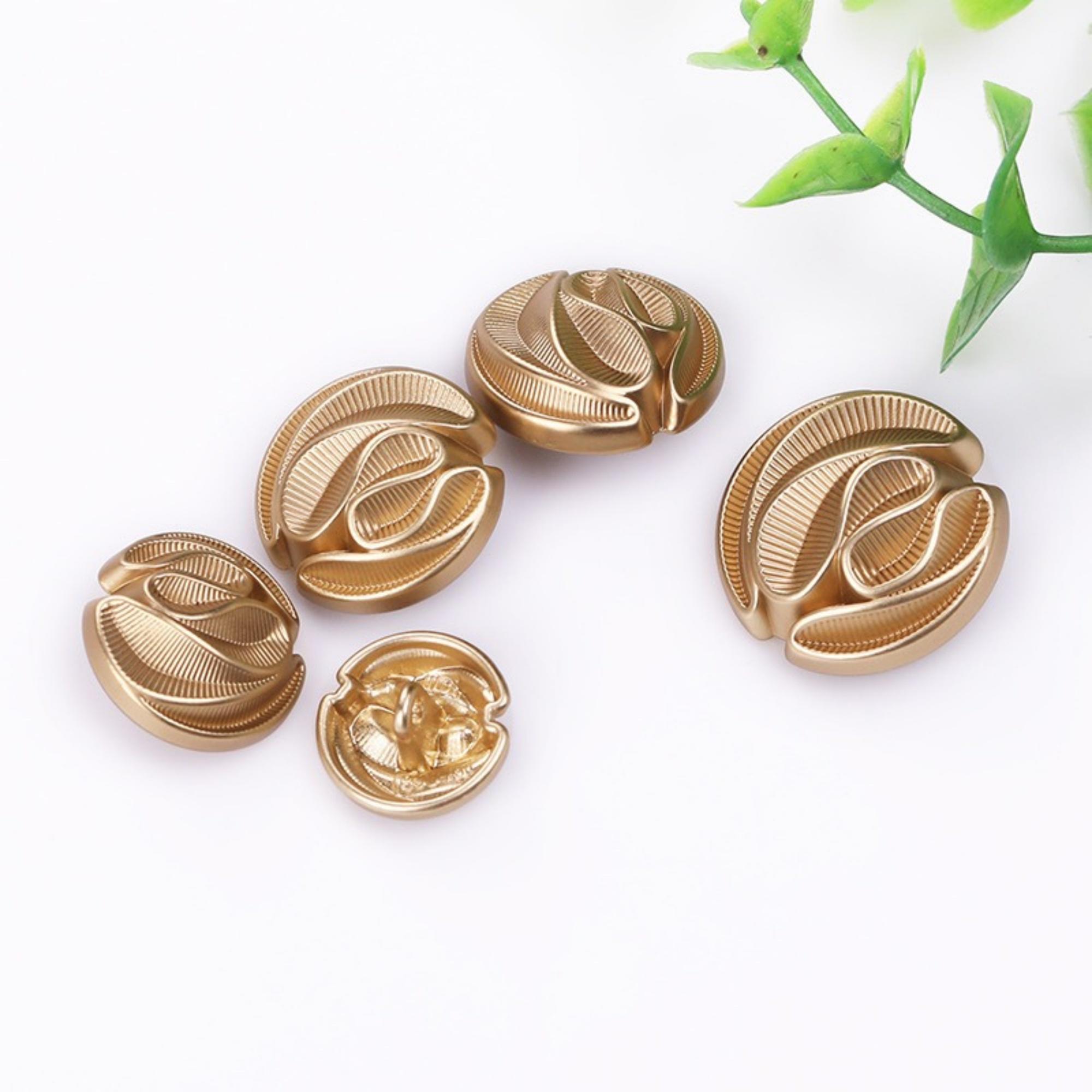 20 Pcs Unique Irregular Shank Metal Buttons, Uneven Carved Buttons for ...