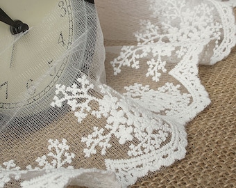 Snowflake Lace Trim | Etsy