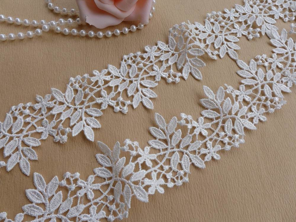 Venice Lace Trim in off White Pretty Leaf Floral Trim Bridal - Etsy