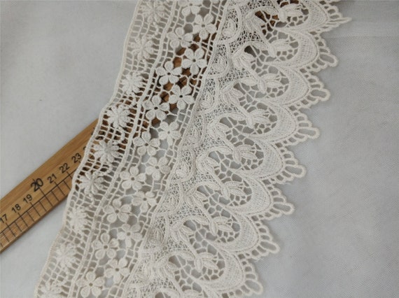 Vintage Style Cotton Lace Trim Beige Crochet Cotton Trim - Etsy