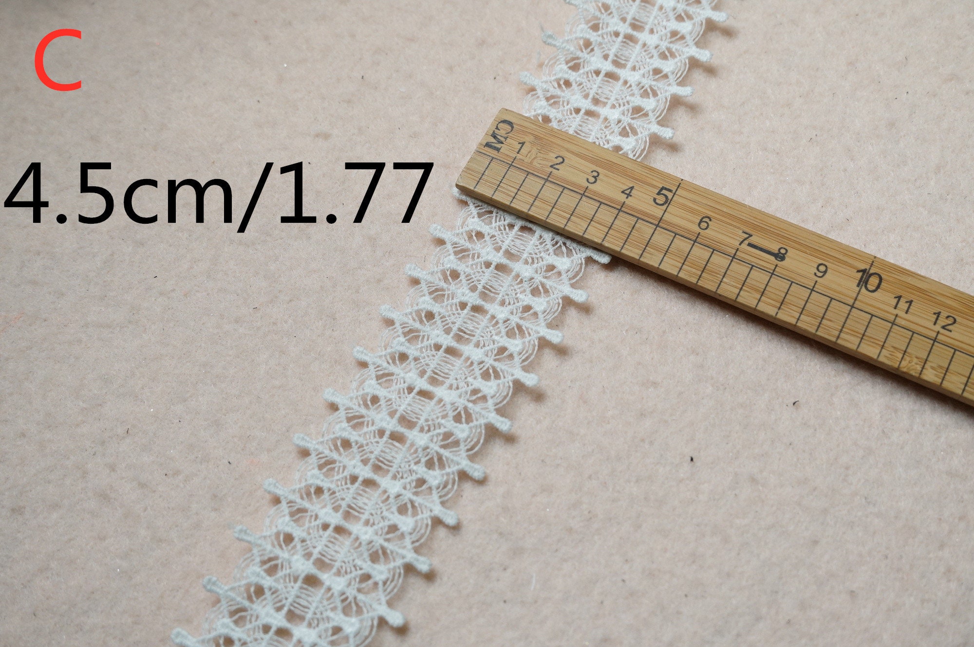 Off White Floral Vine Line Lace Trim Narrow Lace Trim - Etsy