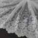WIDE off White Lace Trim, Bridal Embroidered Floral Lace, off White ...